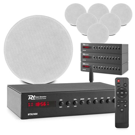 4 Zone Multi Room Smart Wireless Wifi Ceiling Speaker System 8x Fcs6