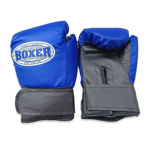 Боксерские Перчатки BOXER 4 Оz Кожвинил Синие — Купить Недорого на Bigl ...