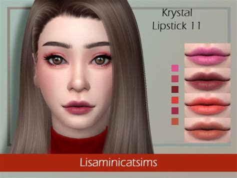 The Sims Resource Krystal Lipstick 11 By Lisaminicatsims • Sims 4