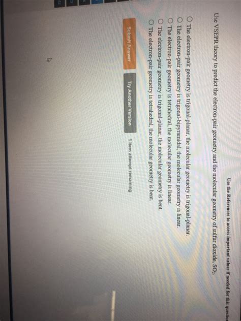 Solved Use VSEPR Theory To Predict The Electron Pair Chegg