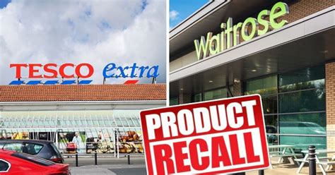 Tesco And Waitrose Shoppers Issued Urgent Product Recall Alerts