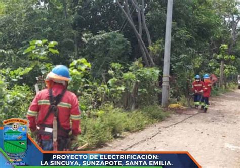 Electrificación La Sincuya Sunzapote Santa Emilia Municipalidad De