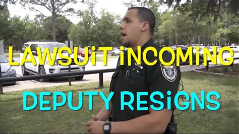 Lawsuit Incoming Deputy Resigns Youtube