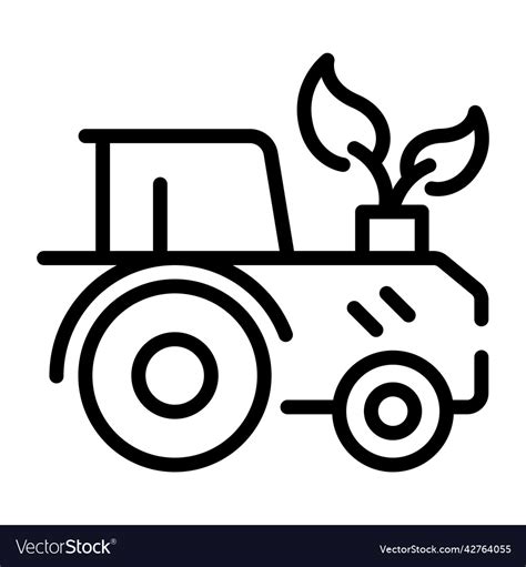 Tractor Royalty Free Vector Image Vectorstock