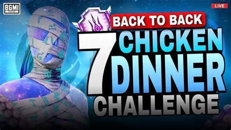 7 Chicken Dinner Challenge Bgmi Raw Pov Custom Room Bgmi Live