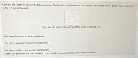 solved consider the function shown in the following graph
