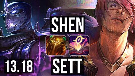 SHEN Vs SETT TOP 9 1 11 1 3M Mastery Dominating EUW Master 13