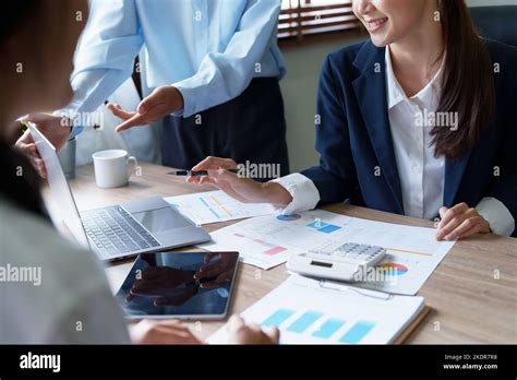 Group Business Use Calculators Documents Computers To Analyze Work