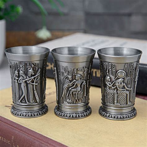 Zinc Alloy Egyptian Pharaoh Wine Glass Ancient Egy Vicedeal