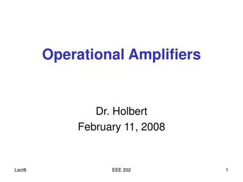 PPT Operational Amplifiers PowerPoint Presentation Free Download