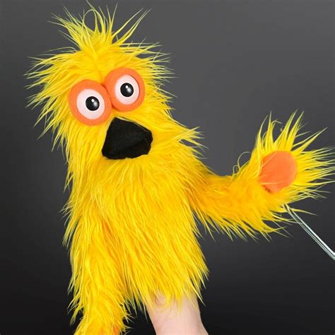 Custom Mega Meep Monster Puppet Removable Rod Mini Live Hand Etsy