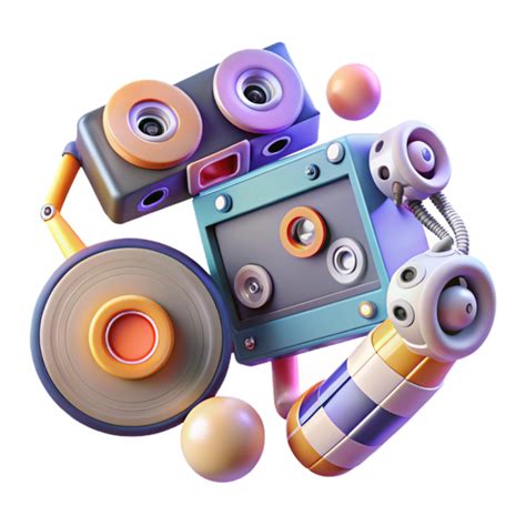 Retro Robot Cassette Music Player 55922253 Png