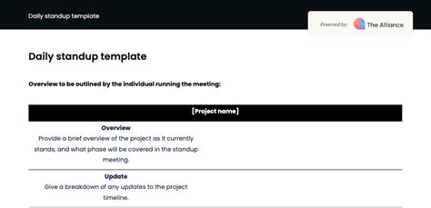 Daily Standup Template Pdf Download