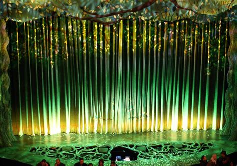 Curtain And Swamp Shrek The Musical Shrek Scenic Design Musicals