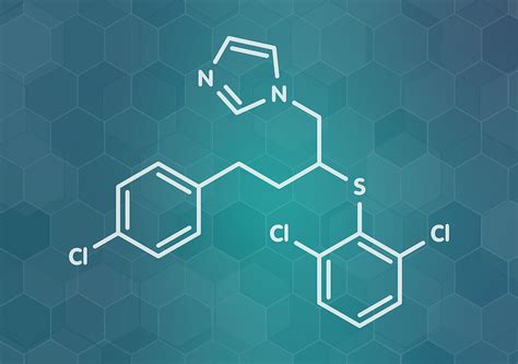 Butoconazole Antifungal Drug Molecule Bild Kaufen 12993543