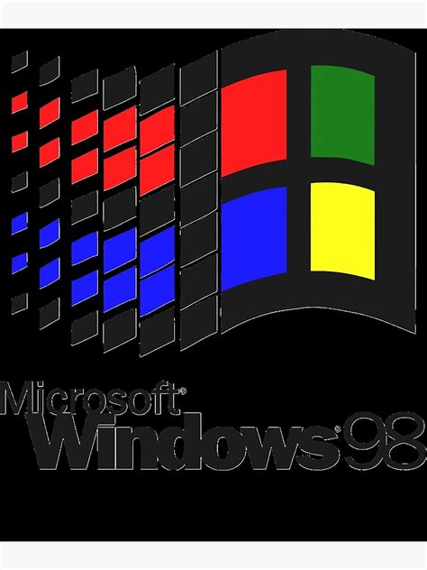 Microsoft Windows 98 Poster For Sale By Francesmullen Redbubble