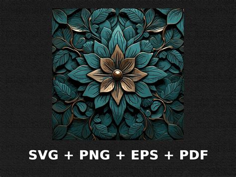 Abstact Flower Pattern Pattern Png Svg Pdf Eps Commercial Etsy
