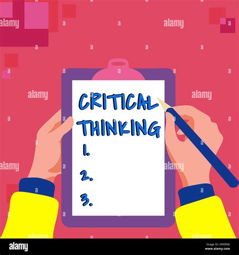 Handwriting Text Critical Thinking Word Written On Sequence Of Stages Of A Project Requiring