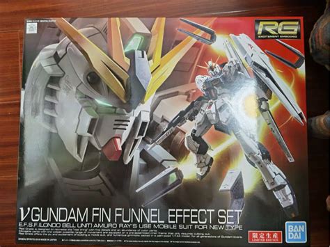 Rg Nu Gundam Fin Funnel Effect Set 1144 Limited Production Hobbies