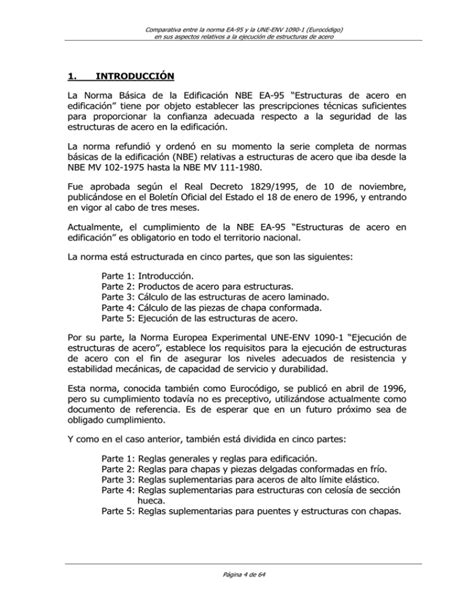 1 IntroducciÓn La Norma Básica De La Edificación Nbe Ea