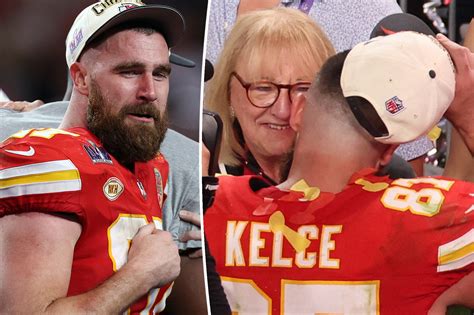 Emotional Travis Kelce Celebrates Chiefs Super Bowl 2024 Win With