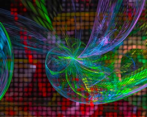 Abstract Fractal Colorful Texture Wallpaper Dynamic Vibrant Backdrop Graphic Curl Template