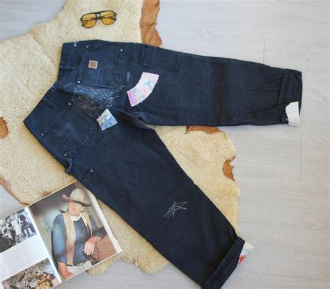 Patchwork Charhartt Reworked Double Knee Workwear Pants Etsy