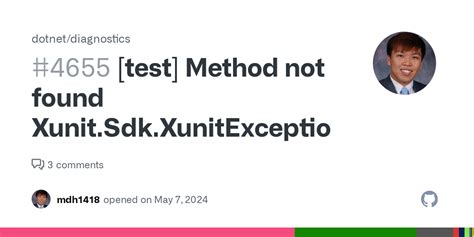 Test Method Not Found Xunitsdkxunitexceptionctor · Issue 4655