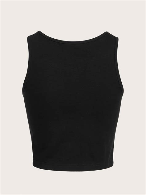 Grunge Punk Eye Print Tank Top Shein Usa