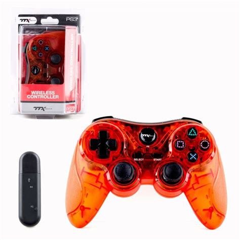 Sony Playstation 3 Ps3 Wireless Controller Clear Red Ttx Tech Toywiz