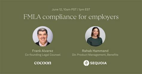 Fmla Compliance For Employers With Cocoon And Sequoia Rahab Hammad