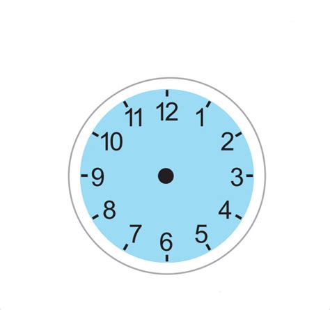 12 Clock Face Samples Sample Templates