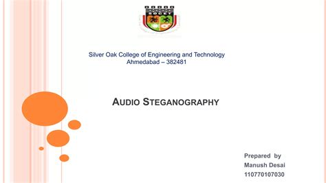 Audio Steganography Presentation Pptx Digital Audio Computer