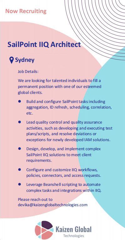 Devika Poojary On Linkedin Sailpointiiq Identitymanagement Techjobs