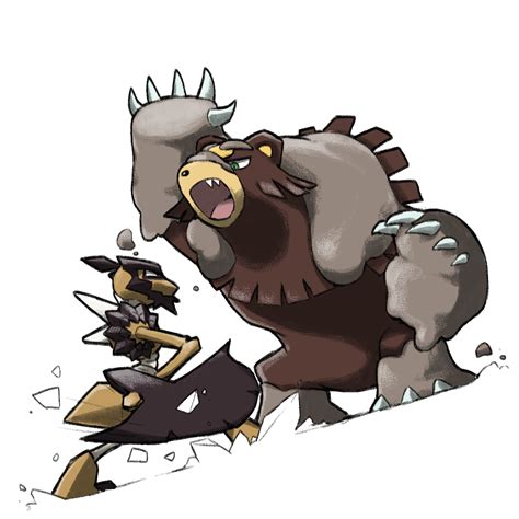 Ursaluna And Kleavor Pokemon Drawn By Blacknirrow Danbooru