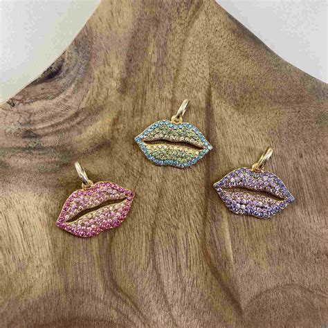 Pingente Boca Strass Dani Depi Acessórios