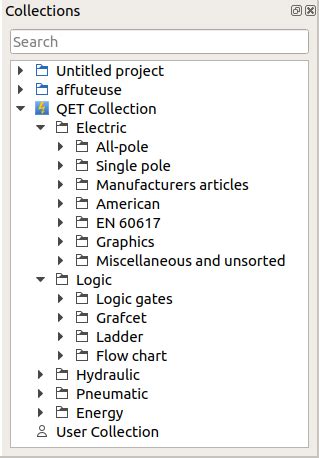 Collections Panel QElectroTech 2020 Documentation