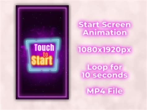 Start Screen Animation Mirror Booth 1080x1920px Touch To Start