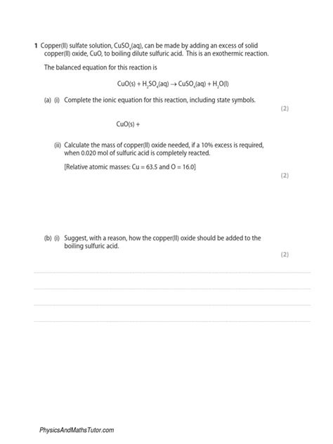 Formulae Equations Amounts Of Substance 3 Qp Pdf Chemistry