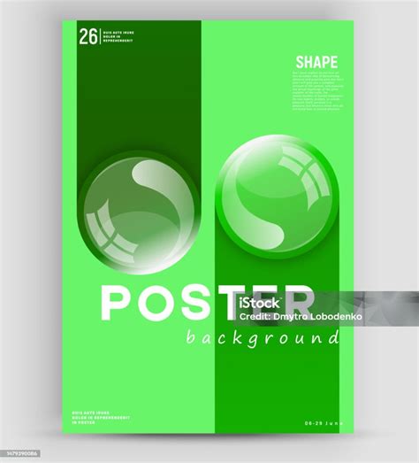 Template Desain Leaflet Vektor A4 Dengan Berbagai Warna Bola Realistis