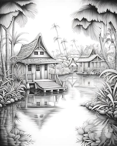 Premium Photo Black And White Sketch Illustration Example