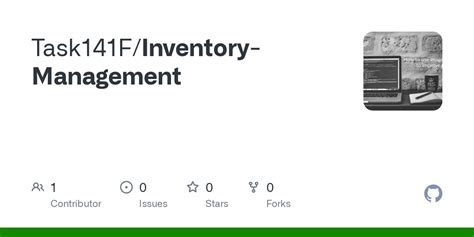Github Task F Inventory Management