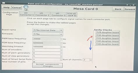 can t configure board ip in pncconf linuxcnc