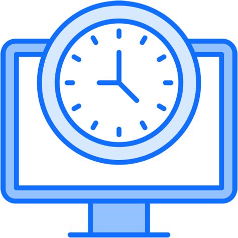 Work Time Generic Blue Icon