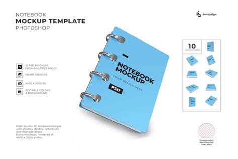 Ring Notebook Mockup Template Bundle