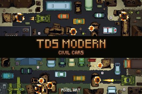 Top Down Fire And Explosion Sprites Pixel Art