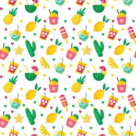 Summer Patterns Background 24133355 Vector Art At Vecteezy