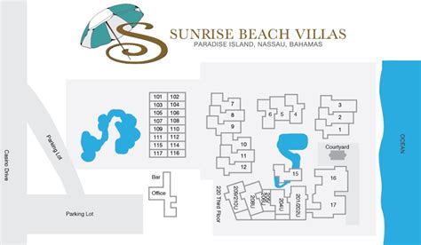 Resort Map Sunrise Beach Clubs And Villas Bahamas
