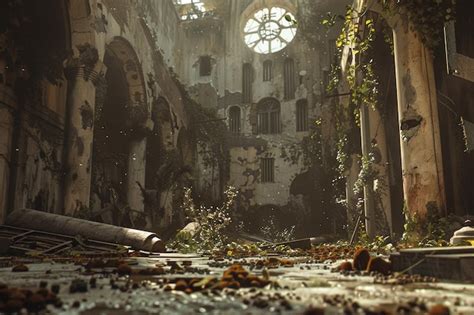 Premium Photo Apocalyptic Art Gallery Showcasing Works From Dive