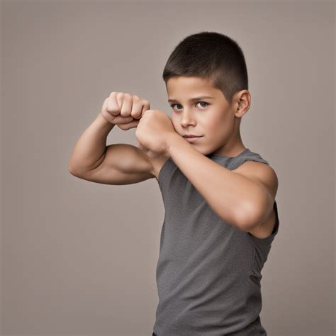 Young Boy Flexing Biceps By Sy2002 On Deviantart